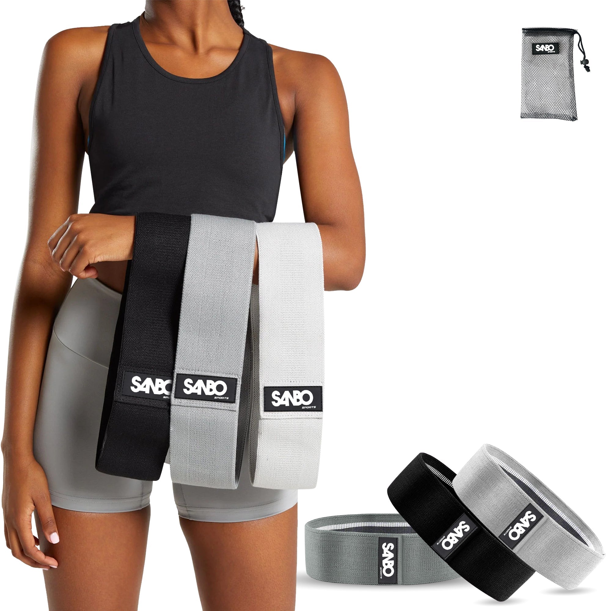 Sanbo Weerstandsbanden set van 3 stuks - Extra sterk tot 30kg